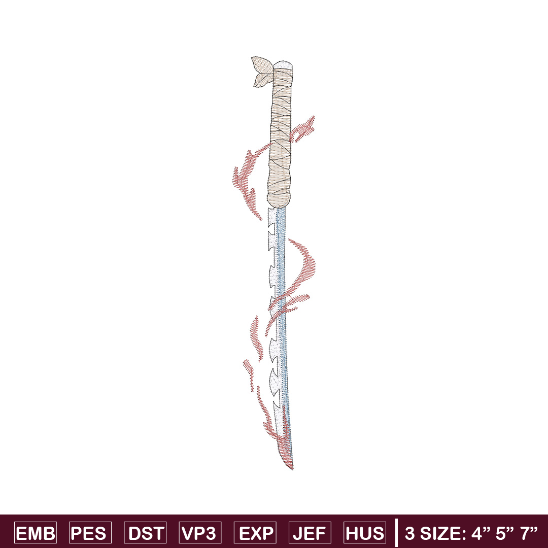 Inosuke sword embroidery design, Inosuke embroidery, Anime d - Inspire ...