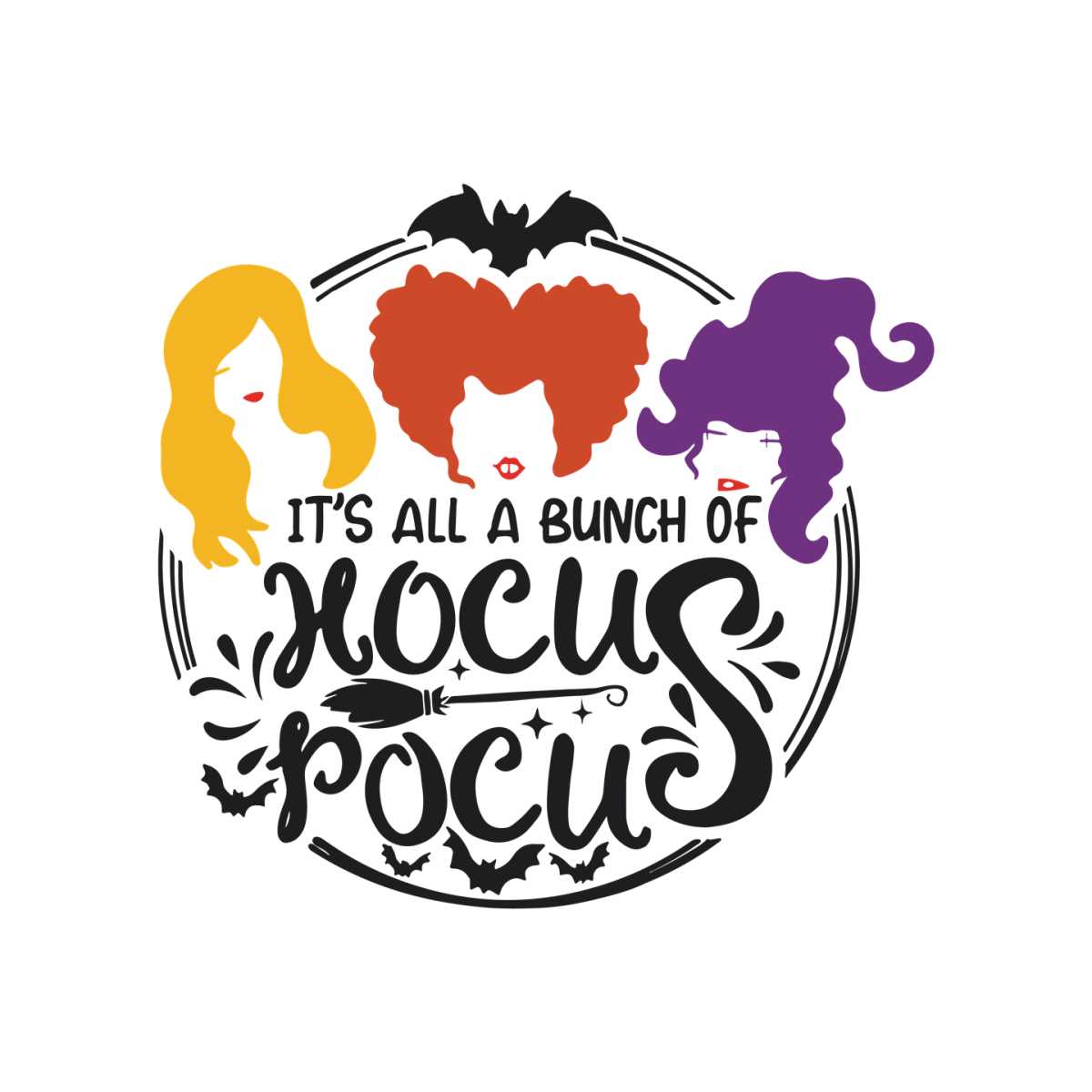 Hocus Pocus SVG, Sanderson Sisters SVG, Witches Hair Cute Ha | Inspire ...