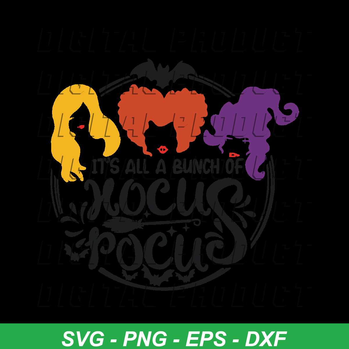 Hocus Pocus SVG, Sanderson Sisters SVG, Witches Hair Cute Ha | Inspire ...