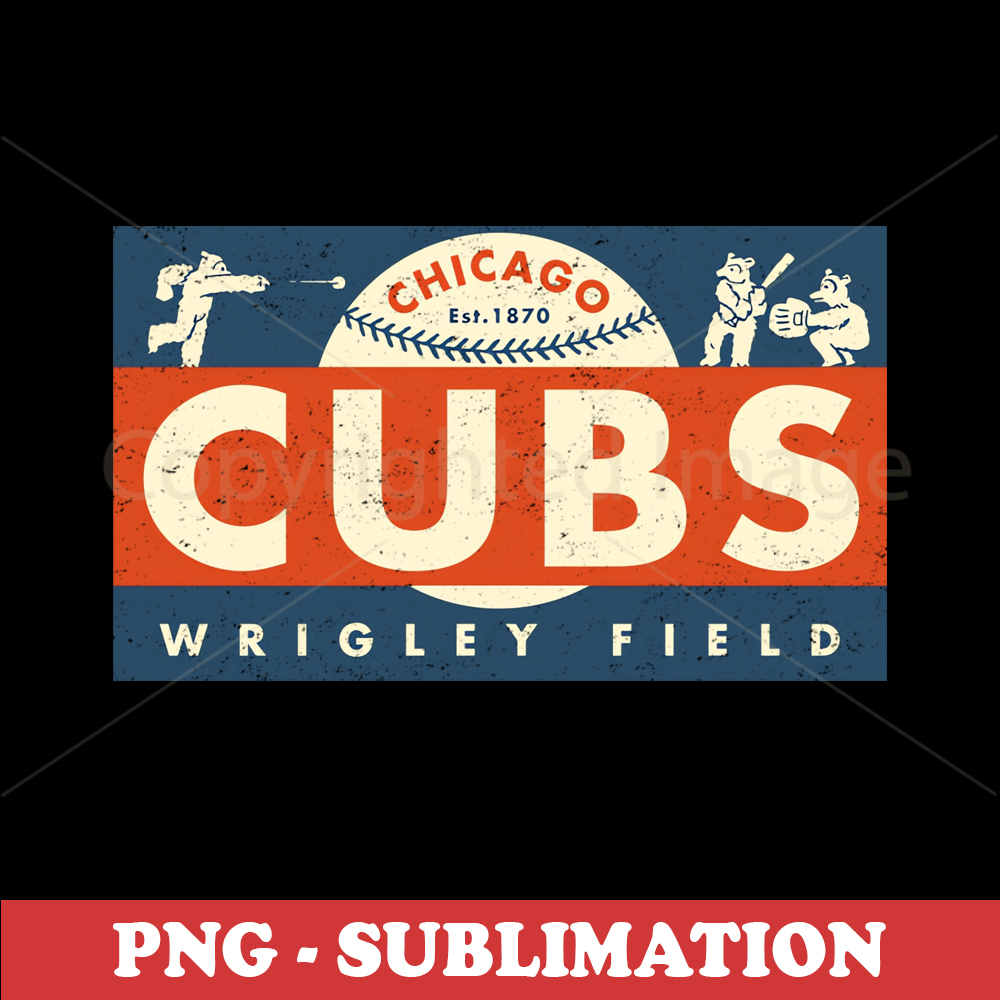 Chicago Cubs - Throwback Design - PNG Transparent Sublimatio - Inspire ...
