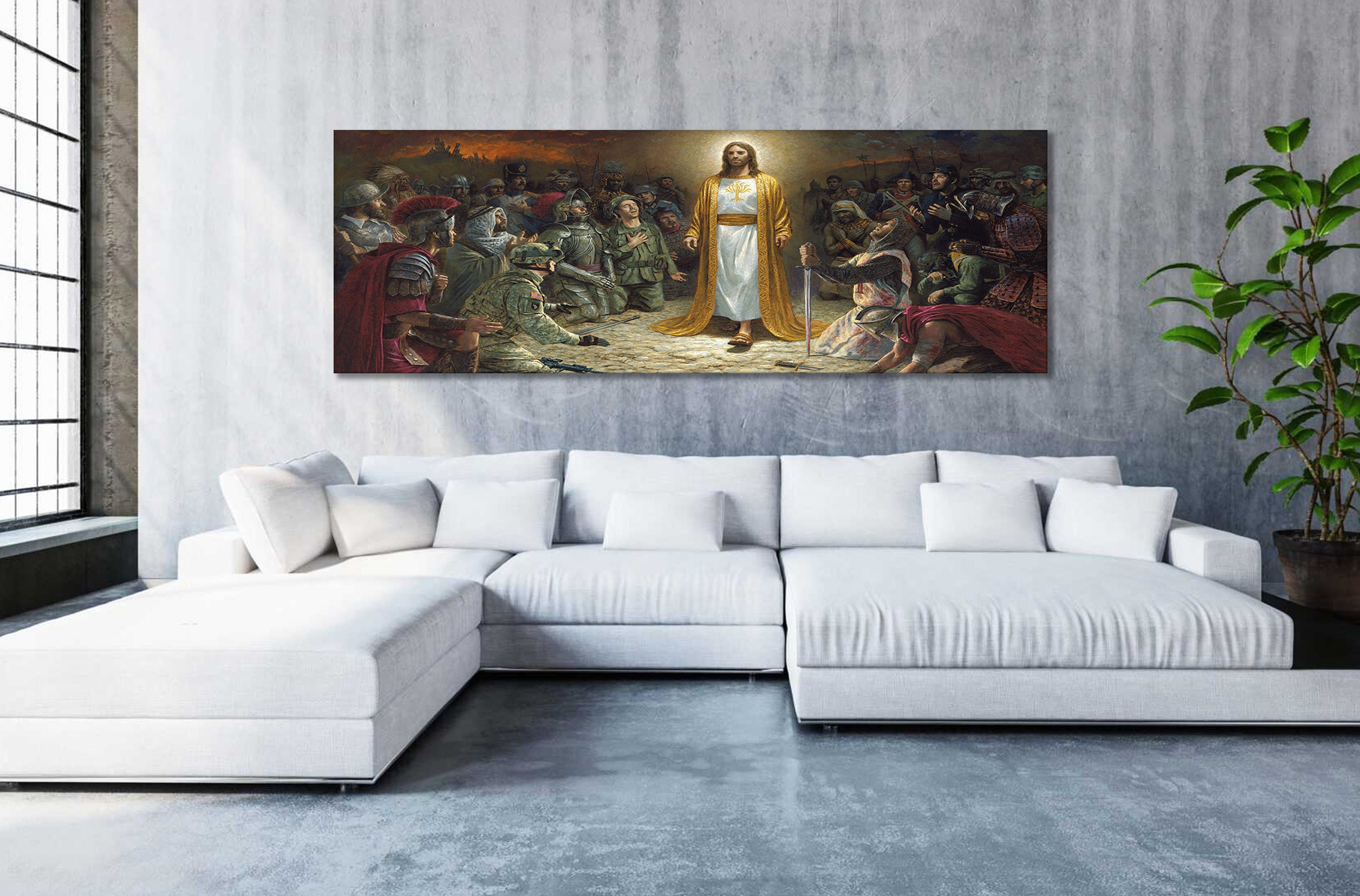 Christian Wall Art Jesus Canvas Painting Jesus Wall Art Jesu - Inspire ...