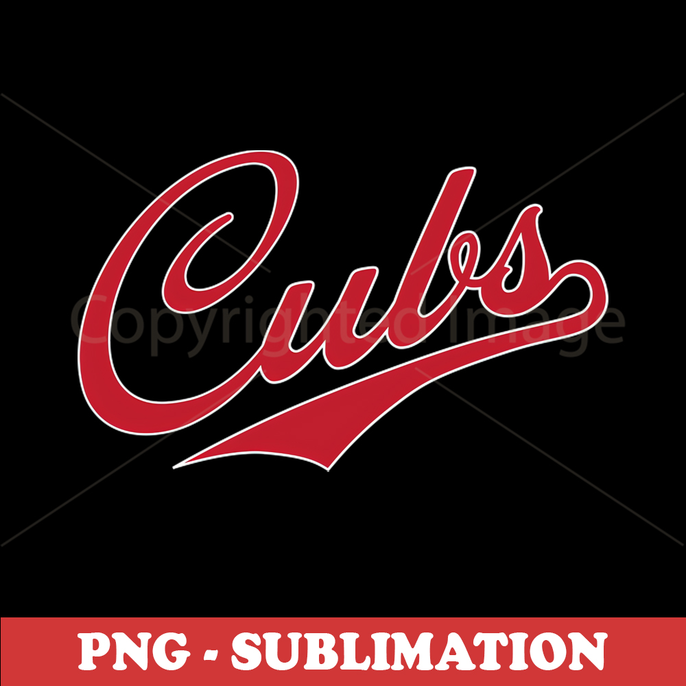 Chicago Cubs Script - PNG Transparent Digital Download - Ele | Inspire ...