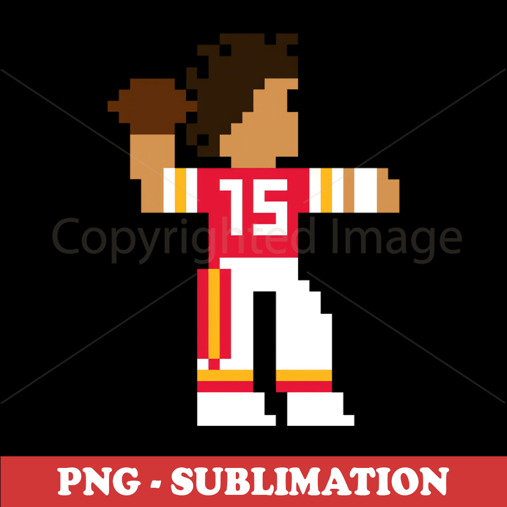 Patrick Mahomes Tecmo Bowl - PNG Transparent Digital Downloa | Inspire ...