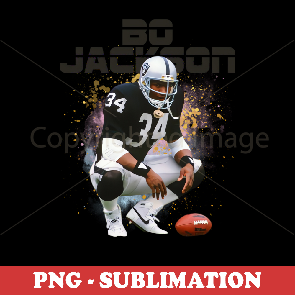 Bo Jackson PNG Sublimation - Aesthetic Tribute - High-Qualit - Inspire ...