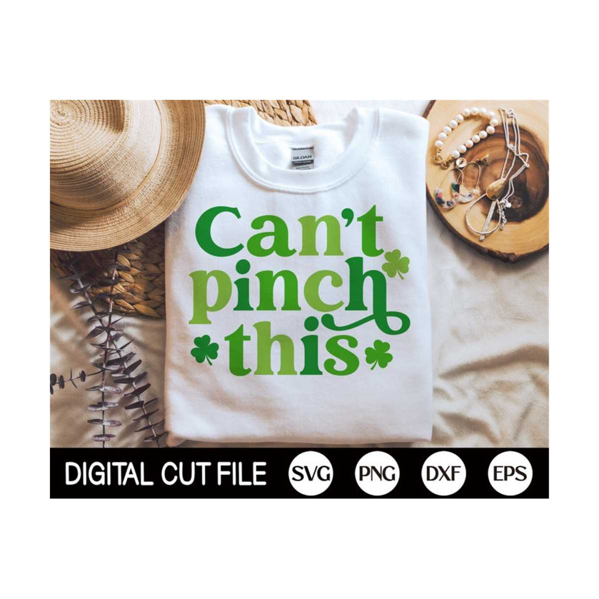 Funny St Patrick's Day SVG, Can't Pinch This Svg, Shamrock S | Inspire ...