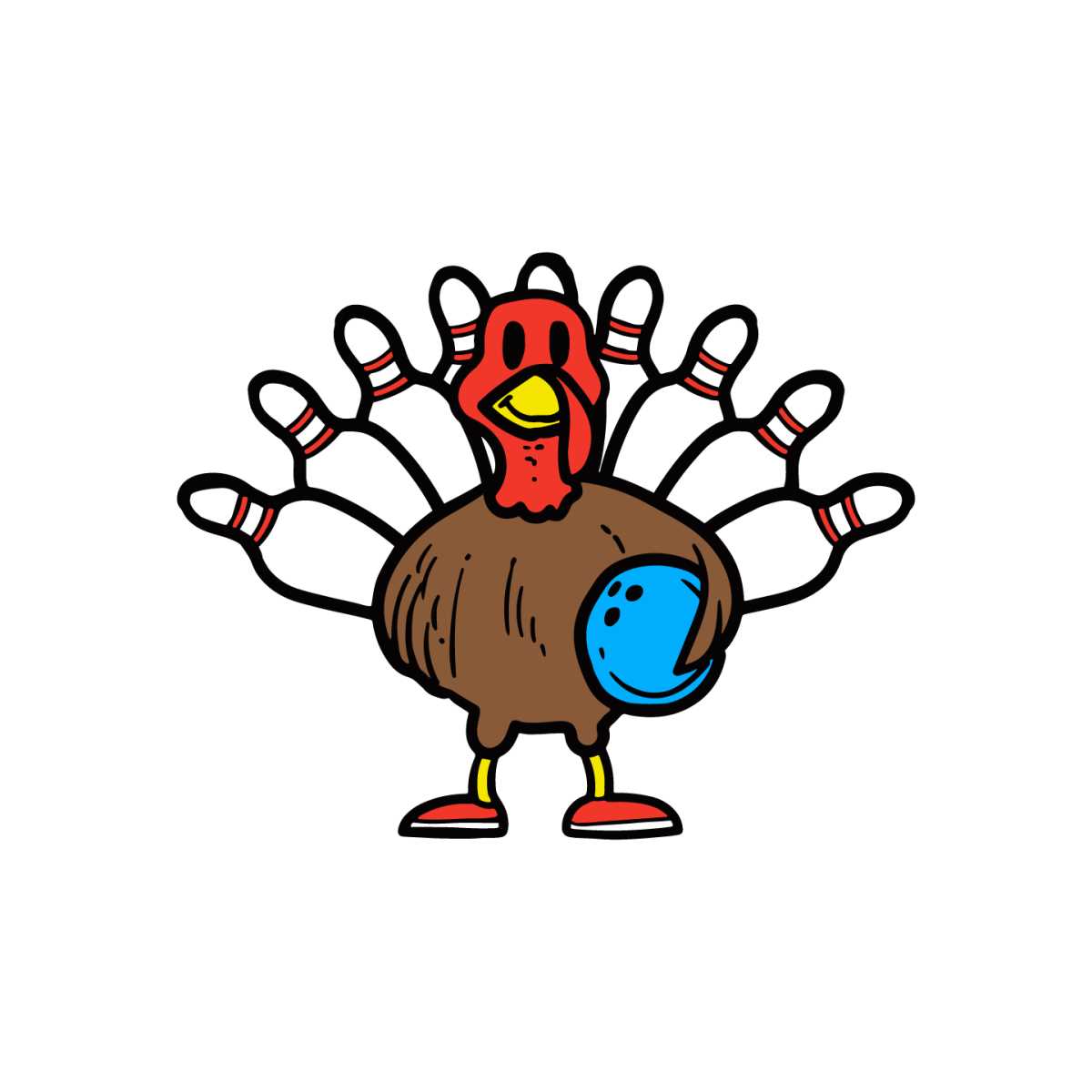 Turkey Bowling Thanksgiving Svg, Bowling Thanksgiving Svg, B | Inspire ...