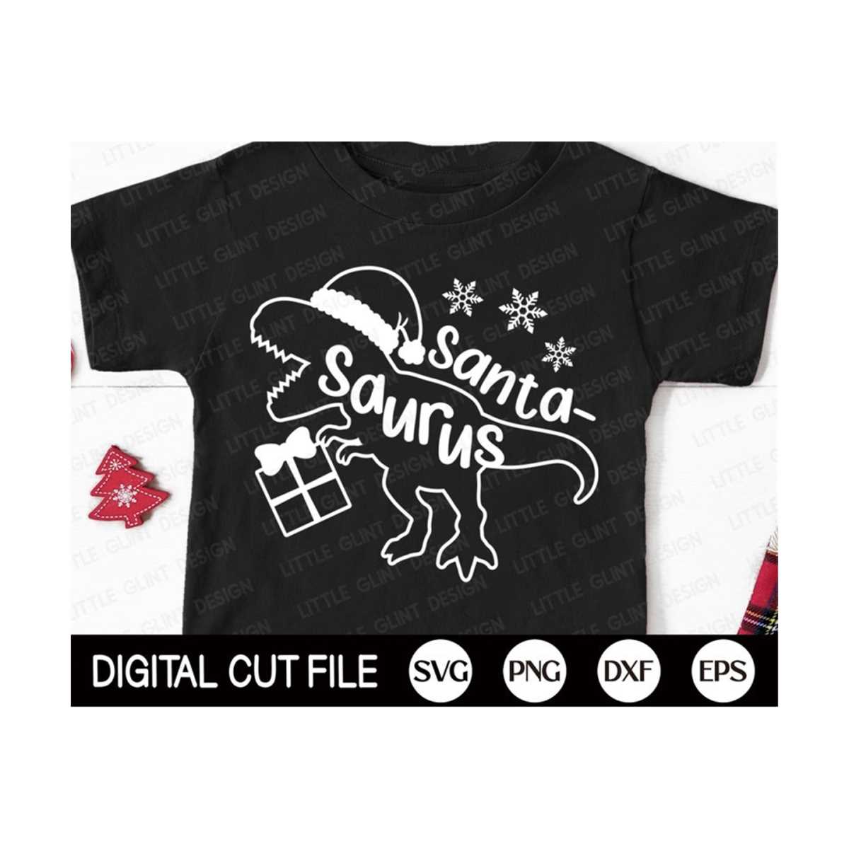 Christmas Dinosaur SVG, Santa Saurus Svg, Santa T-Rex Svg, D | Inspire ...