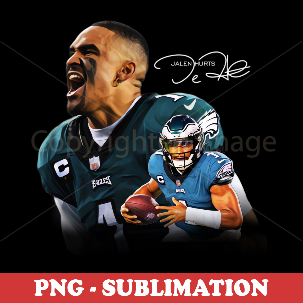 Jalen Hurts Sublimation PNG - High-Quality Digital Download | Inspire Uplift