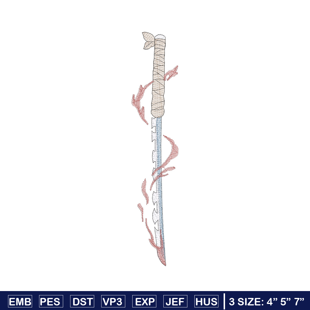 Inosuke sword embroidery design, Inosuke embroidery, Anime d | Inspire ...