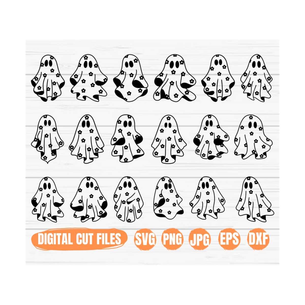 Cute Ghot SVG, Daisy Ghost SVG, Funny Halloween SVG, Boo Svg | Inspire ...