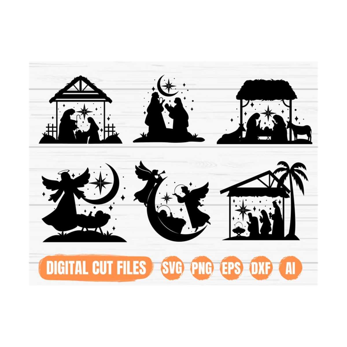 Christmas Nativity Scene SVG, Nativity SVG, Religious Holida | Inspire ...