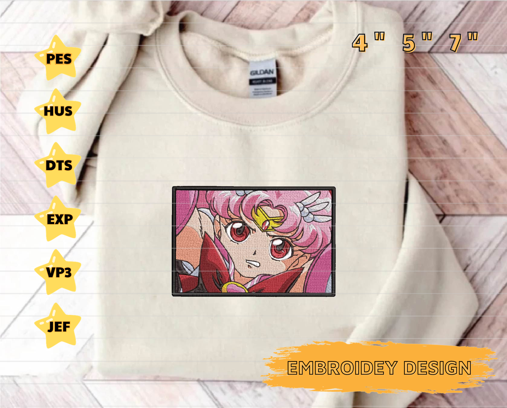 Inspired Anime Embroidery, Cute Girl Anime Embroidery Design | Inspire ...