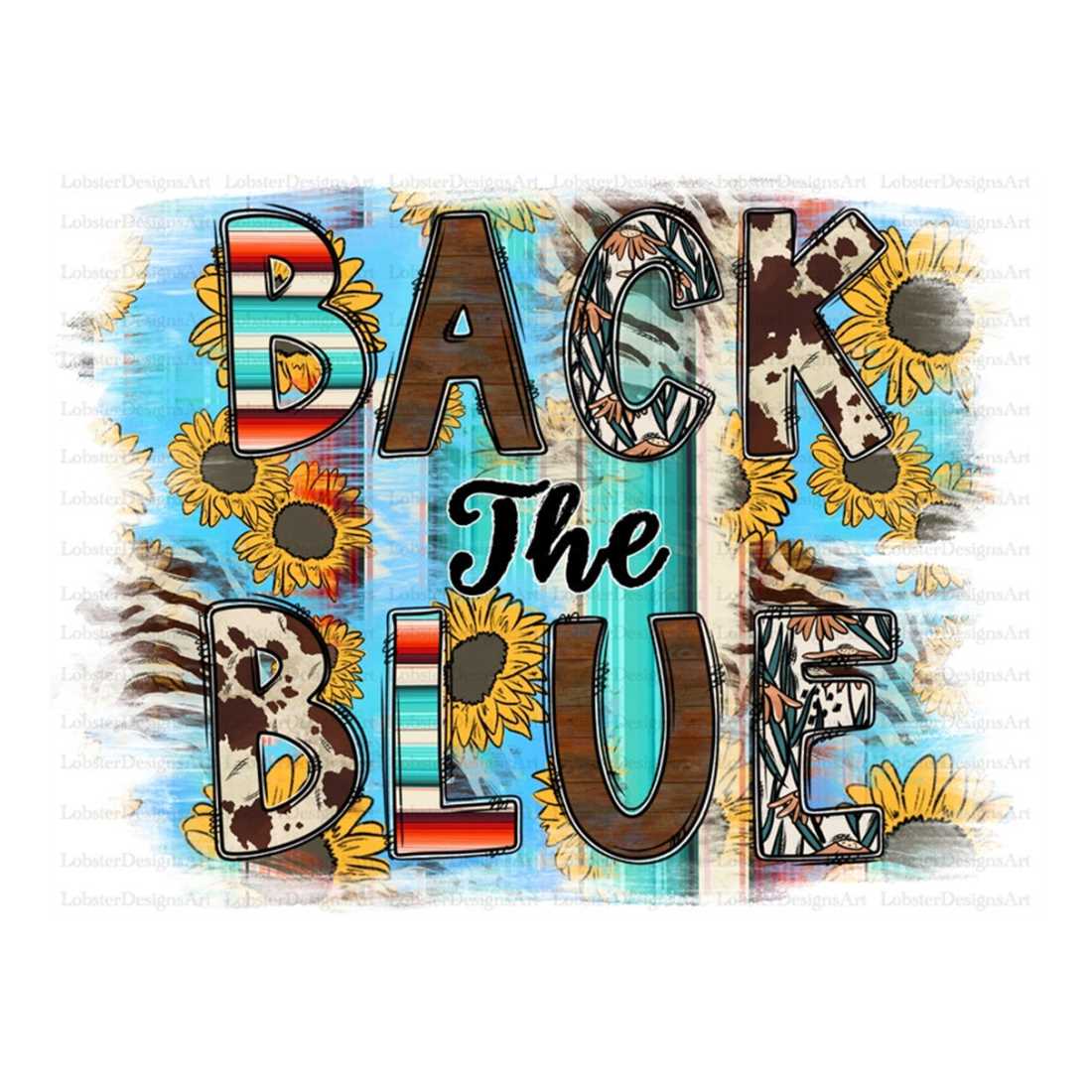 Back The Blue Sublimation Design Downloads, Blue Stripe Star | Inspire ...