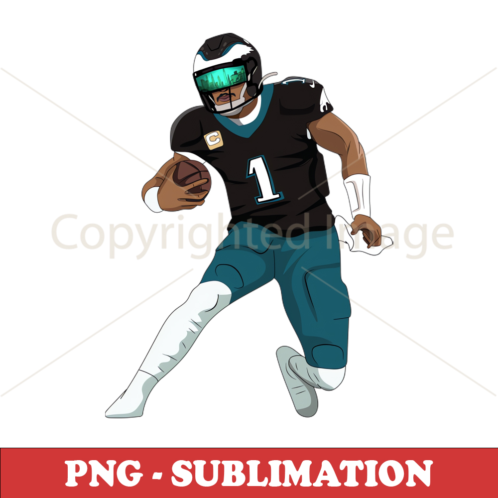 Jalen Hurts PNG Digital Download - High-Quality Sublimation | Inspire Uplift
