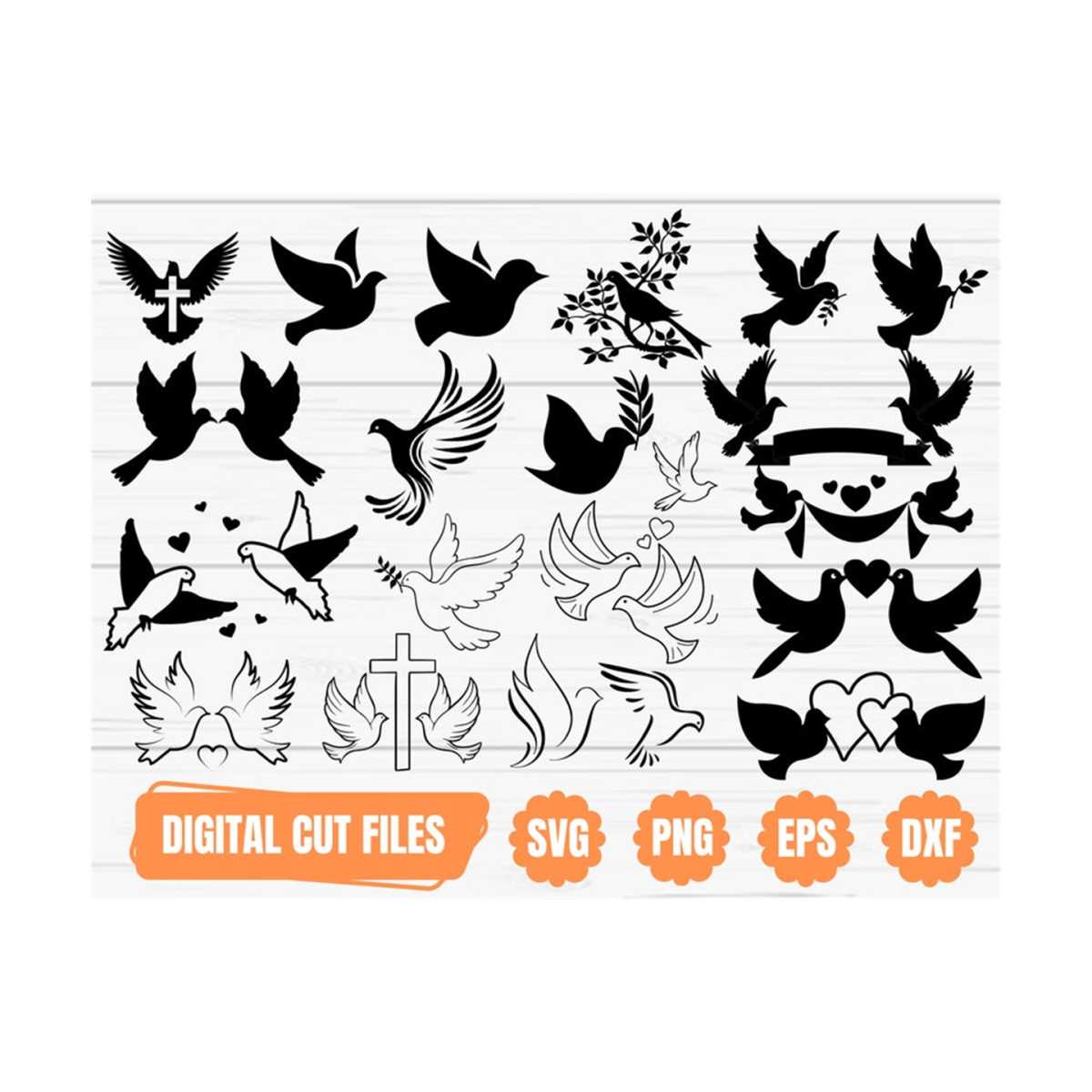 Doves SVG | Pigeon SVG | Peace SVG | Love Birds Svg | Weedin | Inspire ...