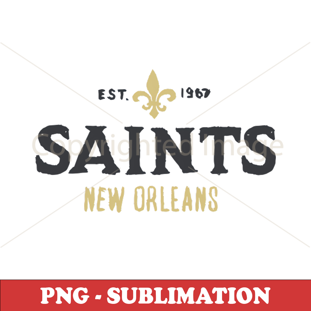 New Orleans Saints 02 - PNG Transparent Digital Download - I | Inspire ...