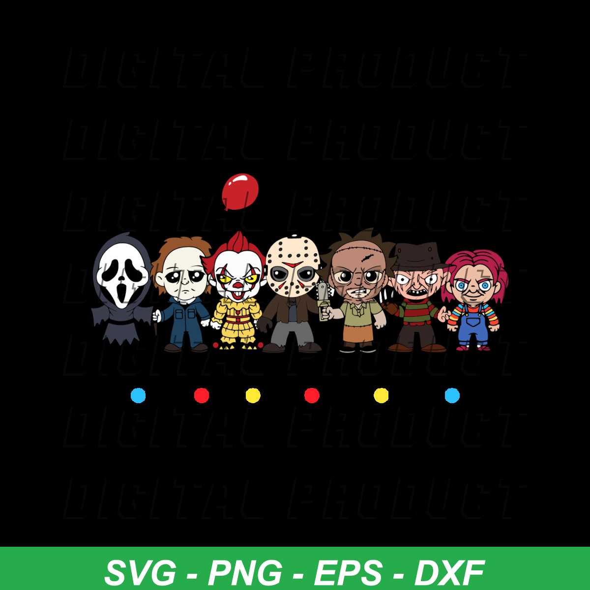 Horror Characters SVG, Horror Friends Svg, Horror Halloween, | Inspire ...