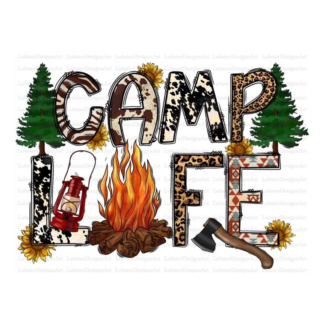 Camp Life PNG File, Camp PNG, Camping Design PNG, Leopard, C - Inspire ...