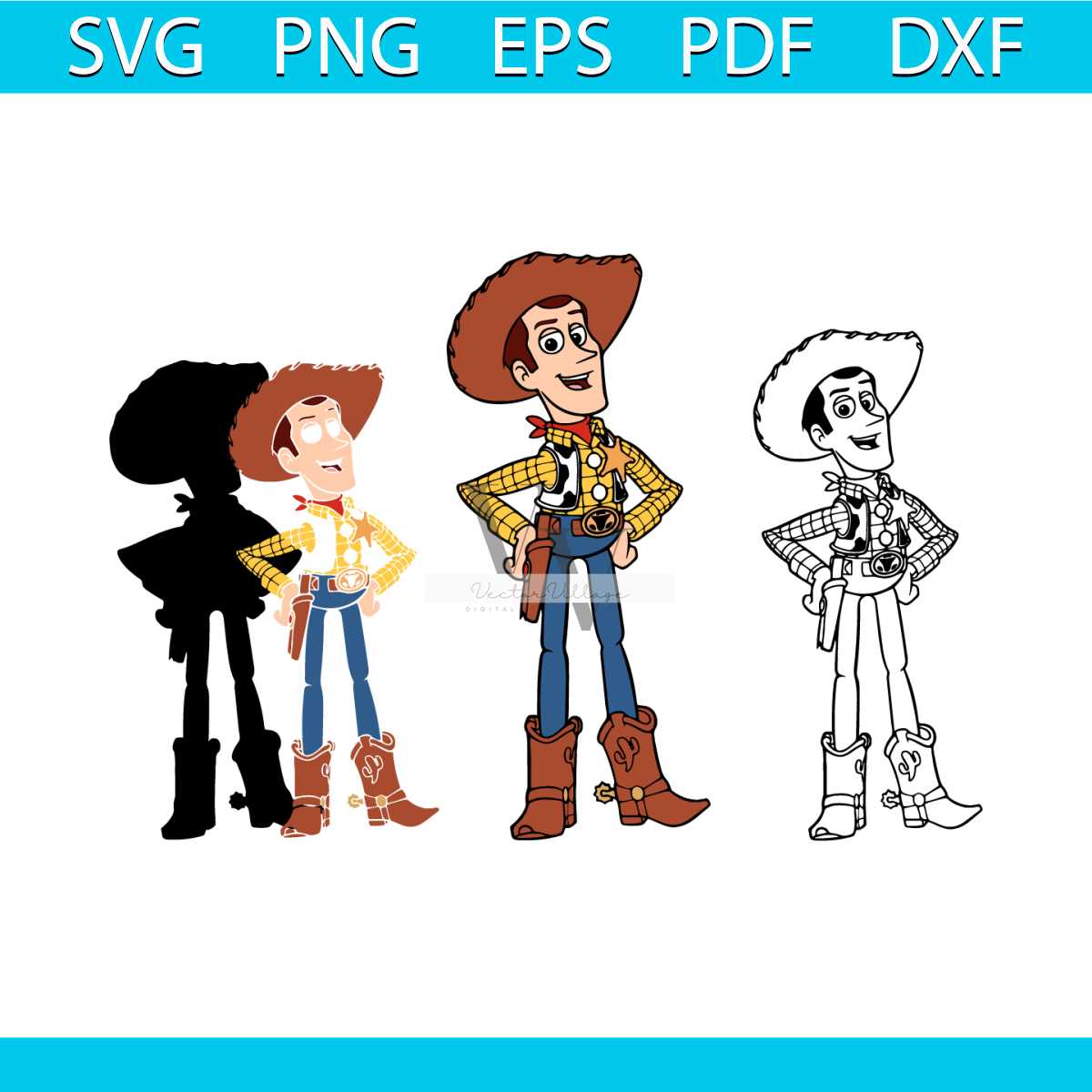 Woody svg clipart, Toy Story svg cut files for Cricut / Silh | Inspire ...