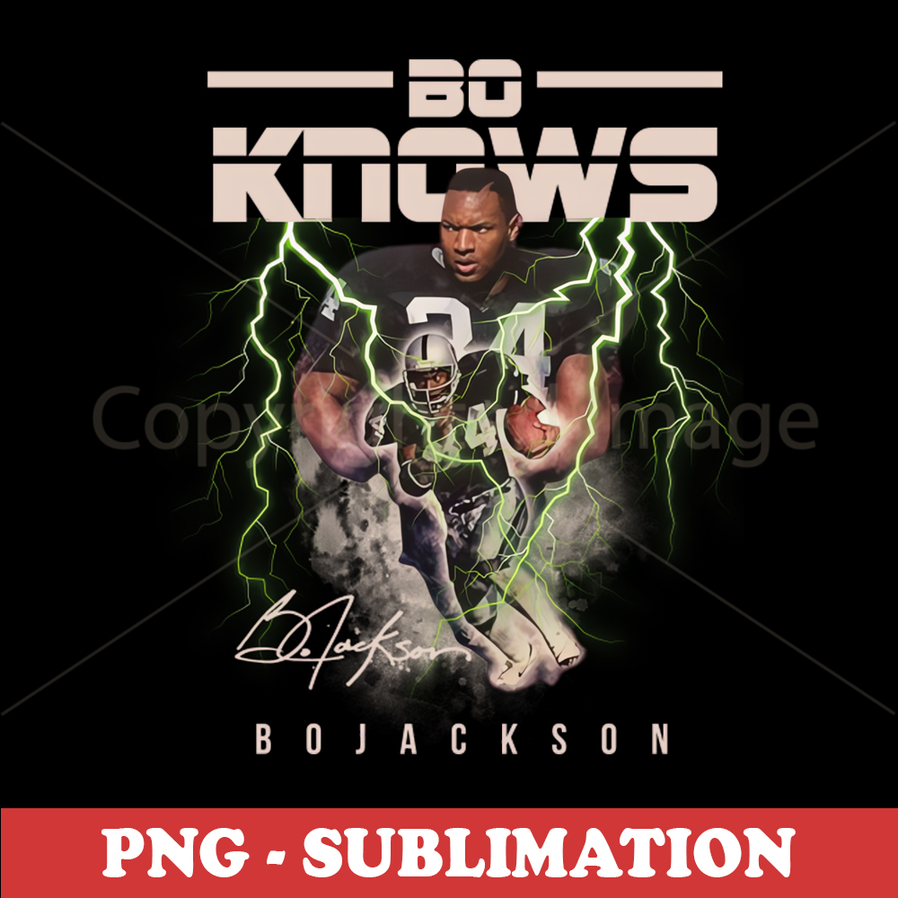 Bo Jackson Sublimation PNG - Aesthetic Tribute - High-Qualit - Inspire ...