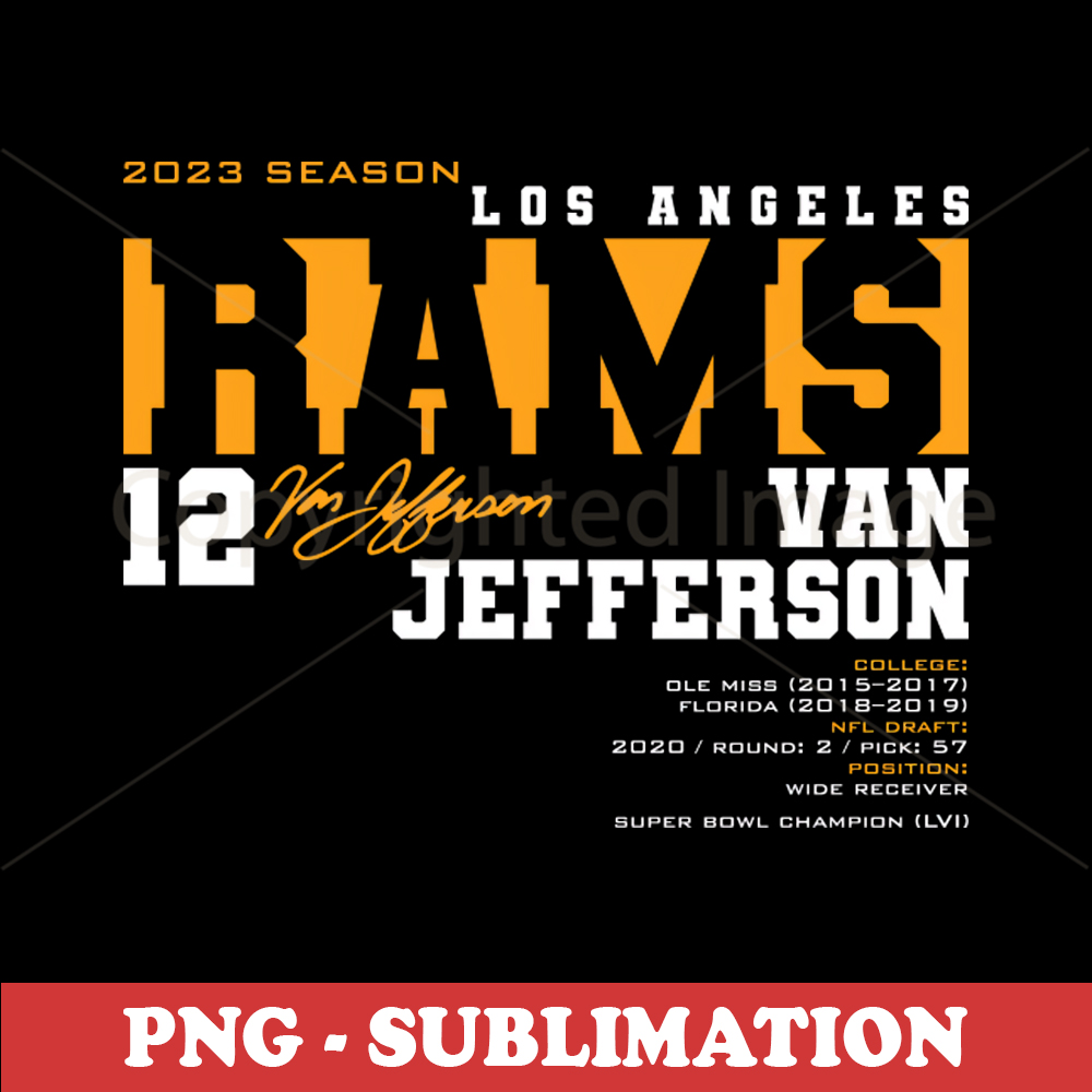 Jefferson Rams PNG Sublimation File - High Resolution Downlo | Inspire ...