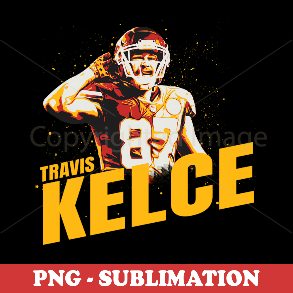 Travis Kelce KC - High-resolution PNG - Perfect for Sublimat - Inspire ...