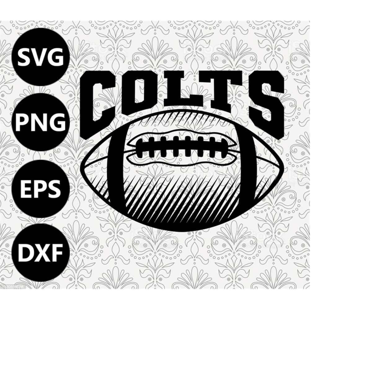 Colts Football Shading Silhouette Team Clipart vector svg fi | Inspire ...