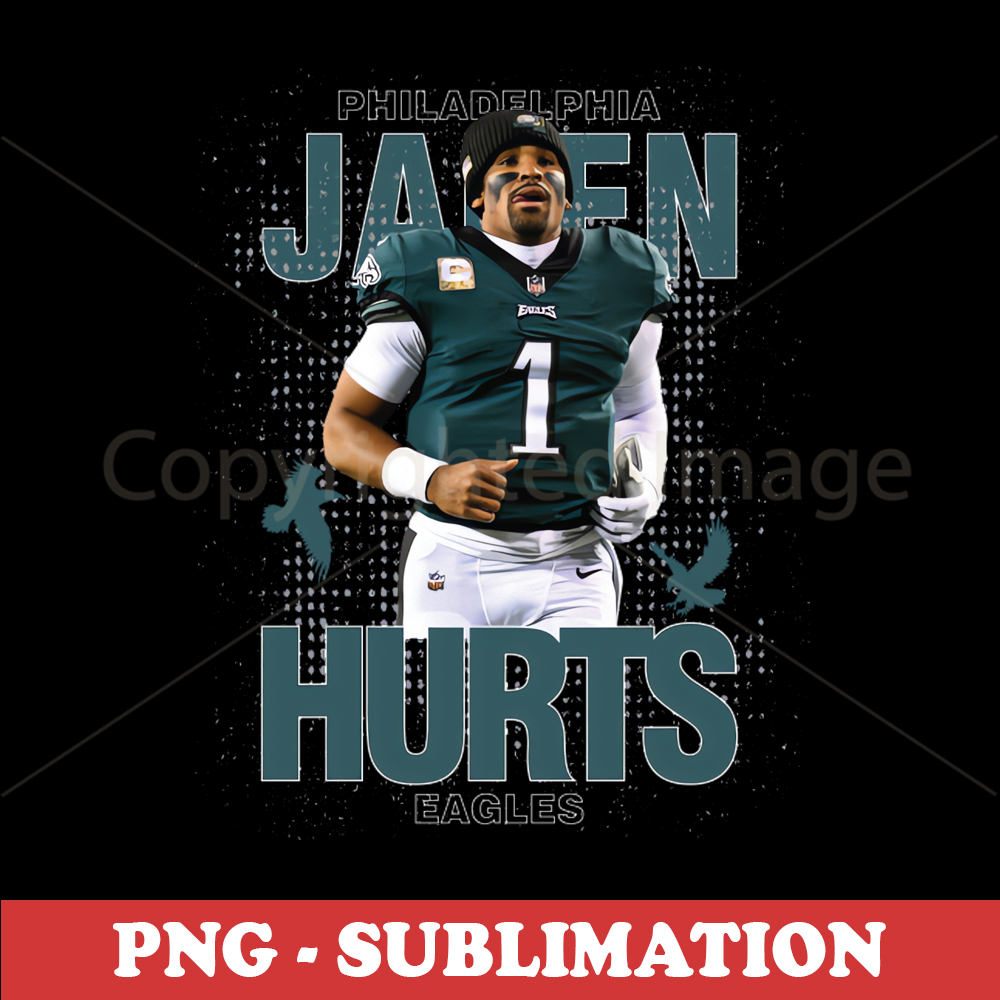 Jalen Hurts Sublimation Design - High-Resolution PNG Downloa - Inspire Uplift