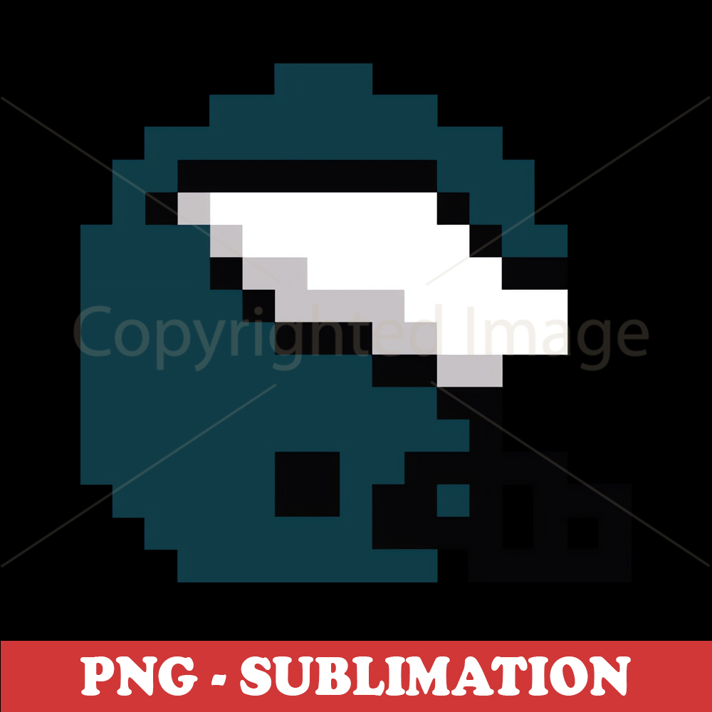 Philadelphia Eagles Helmet - 8 Bit Design - Instant Sublimat | Inspire ...