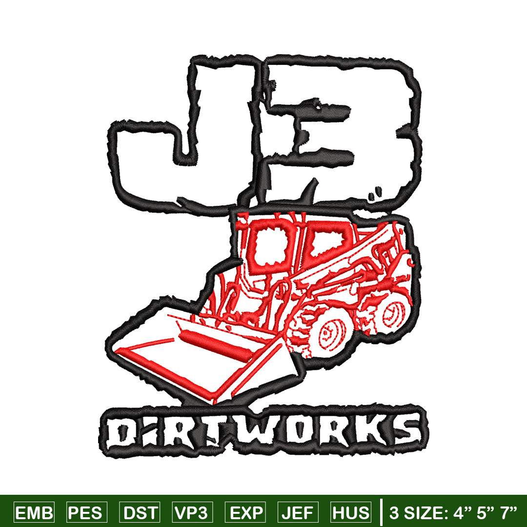 J3 dirtworks embroidery design, Logo embroidery, Embroidery | Inspire ...