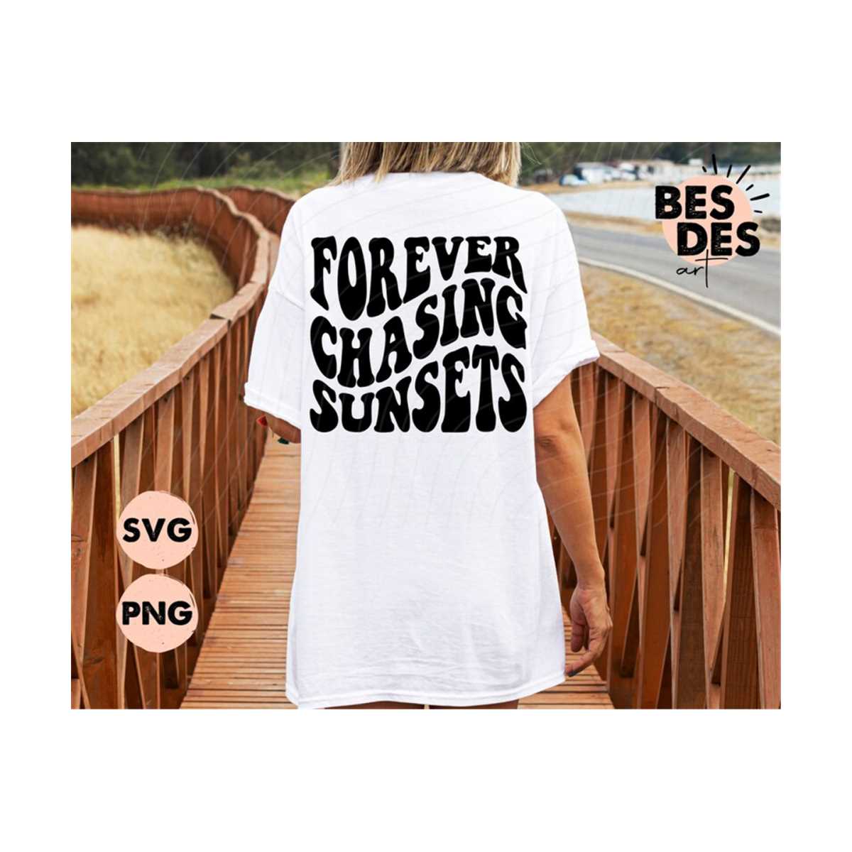 Forever Chasing Sunsets PNG SVG, Retro Summer Sublimation, A | Inspire ...