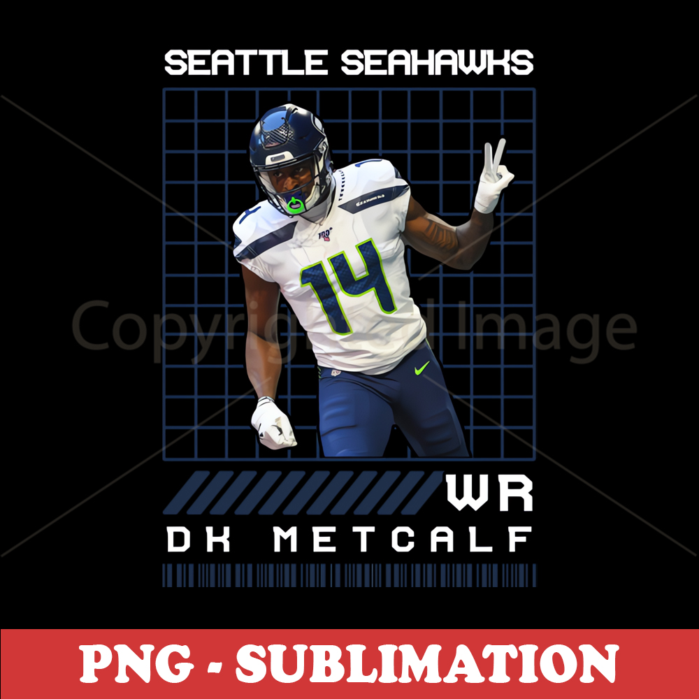 DK Metcalf - Football Player - High-Quality Transparent Subl | Inspire ...