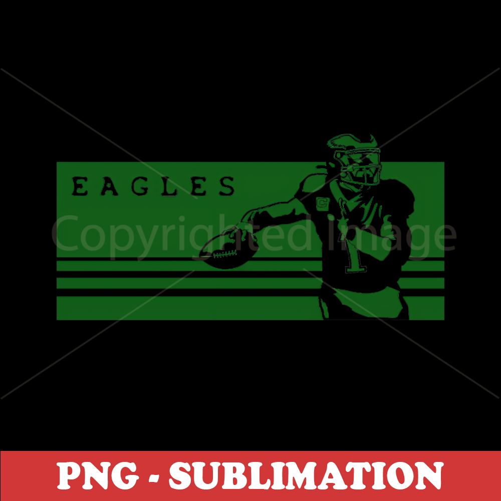 Jalen Hurts PNG Digital Download - High-Quality Sublimation | Inspire Uplift