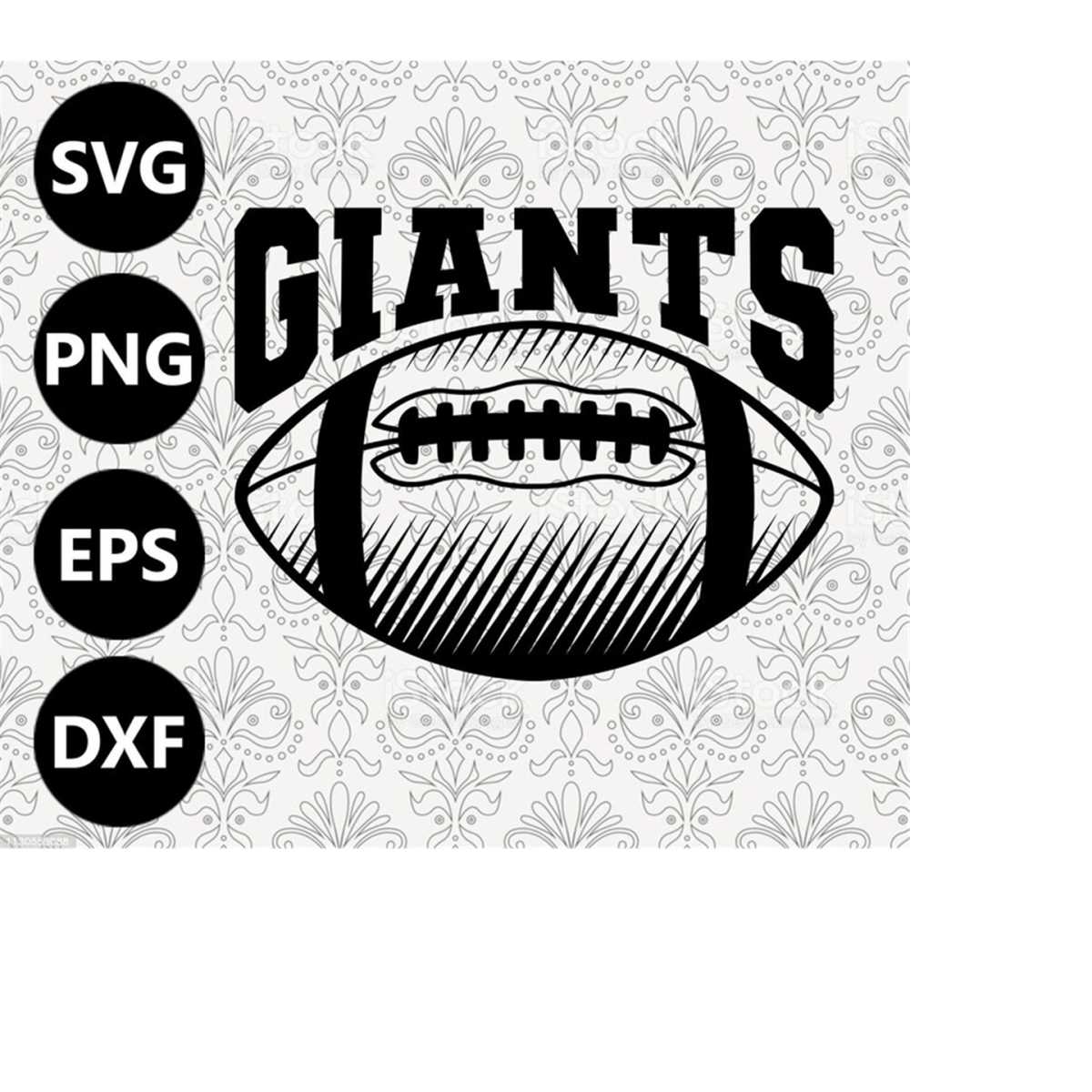 Giants Football Shading Silhouette Team Clipart vector svg f | Inspire ...