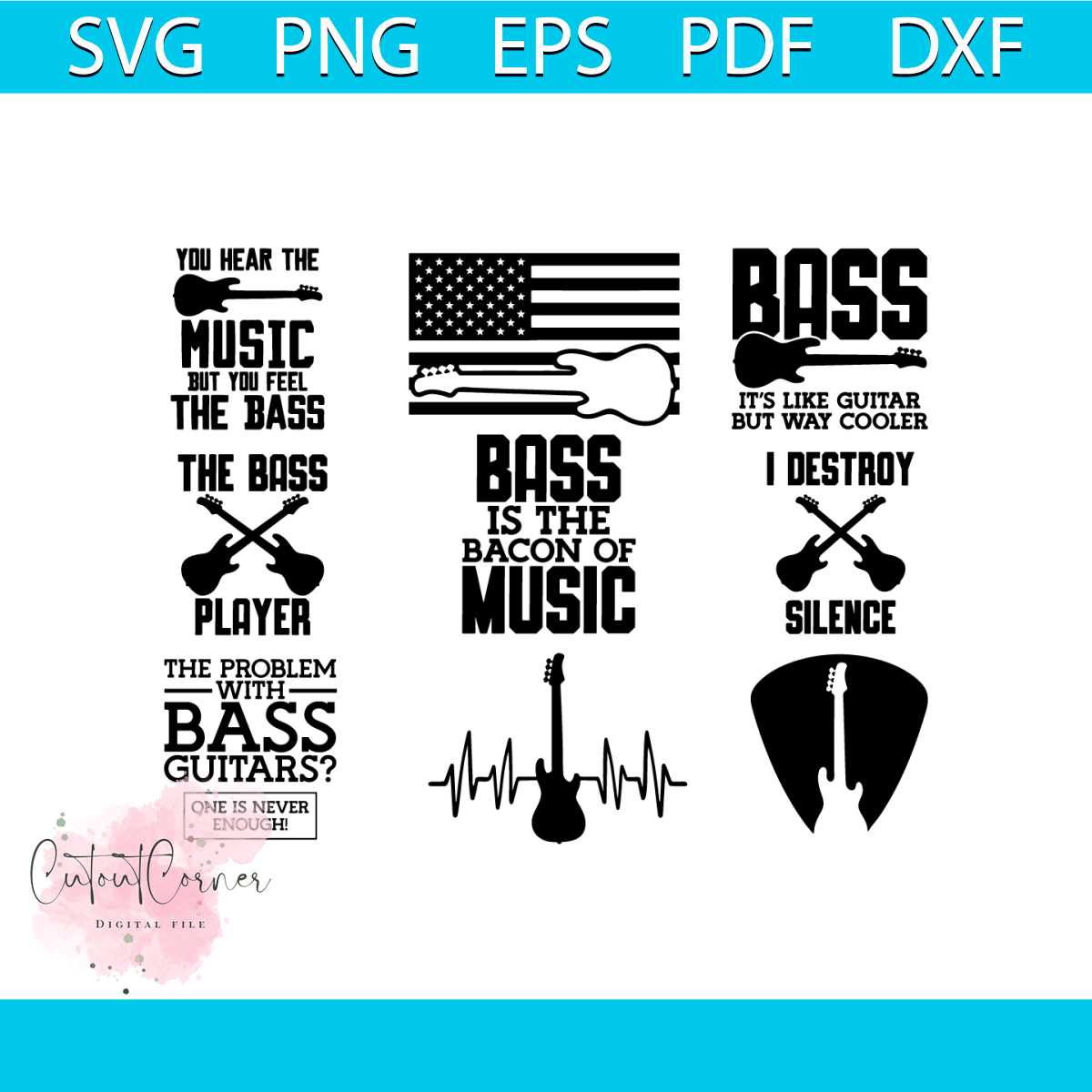 bass guitar svg bass guitar png bassist svg png bass guitar | Inspire ...