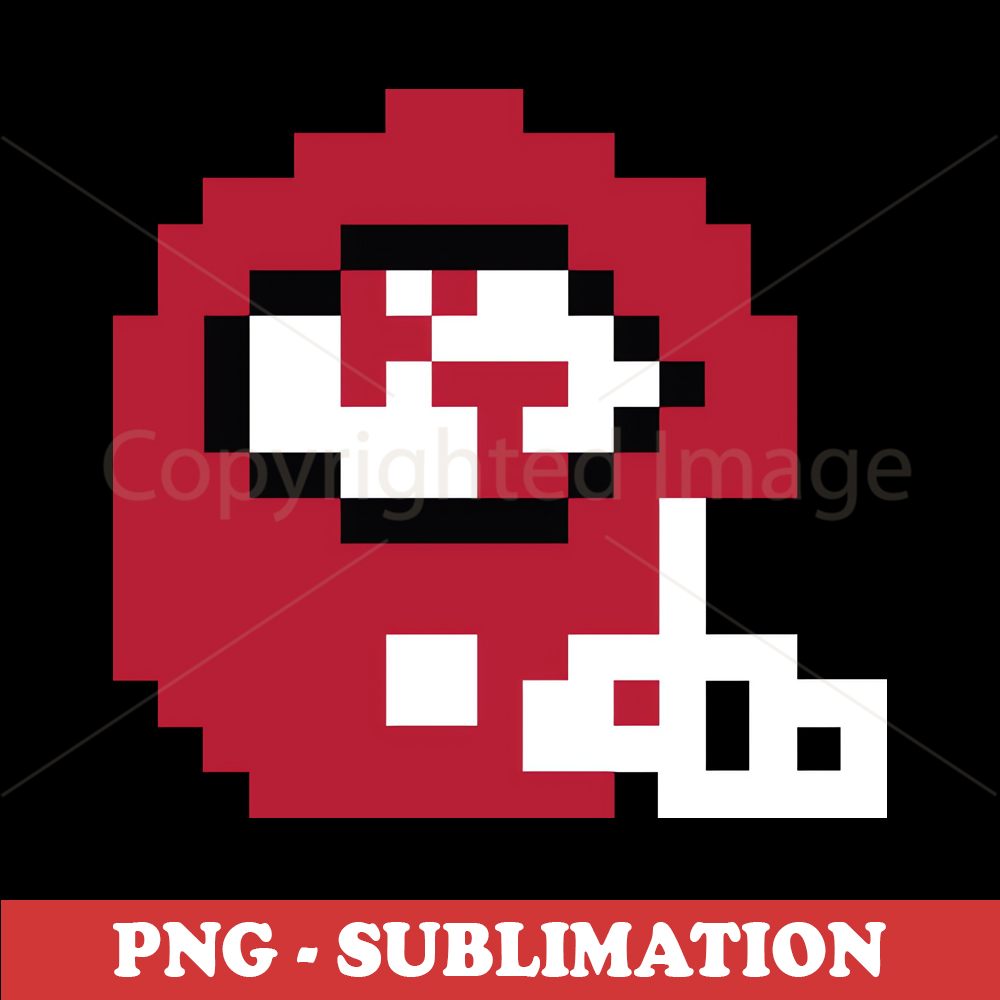 Kansas City Chiefs Helmet - 8 Bit Style - Instant Sublimatio | Inspire ...