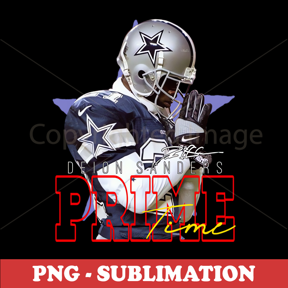 Prime Time - Deion Sanders - PNG Transparent Digital Downloa - Inspire ...
