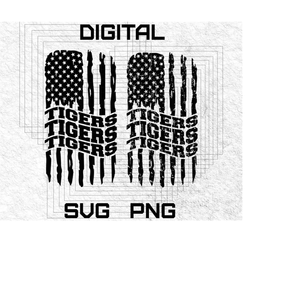 tiger football svg - Inspire Uplift