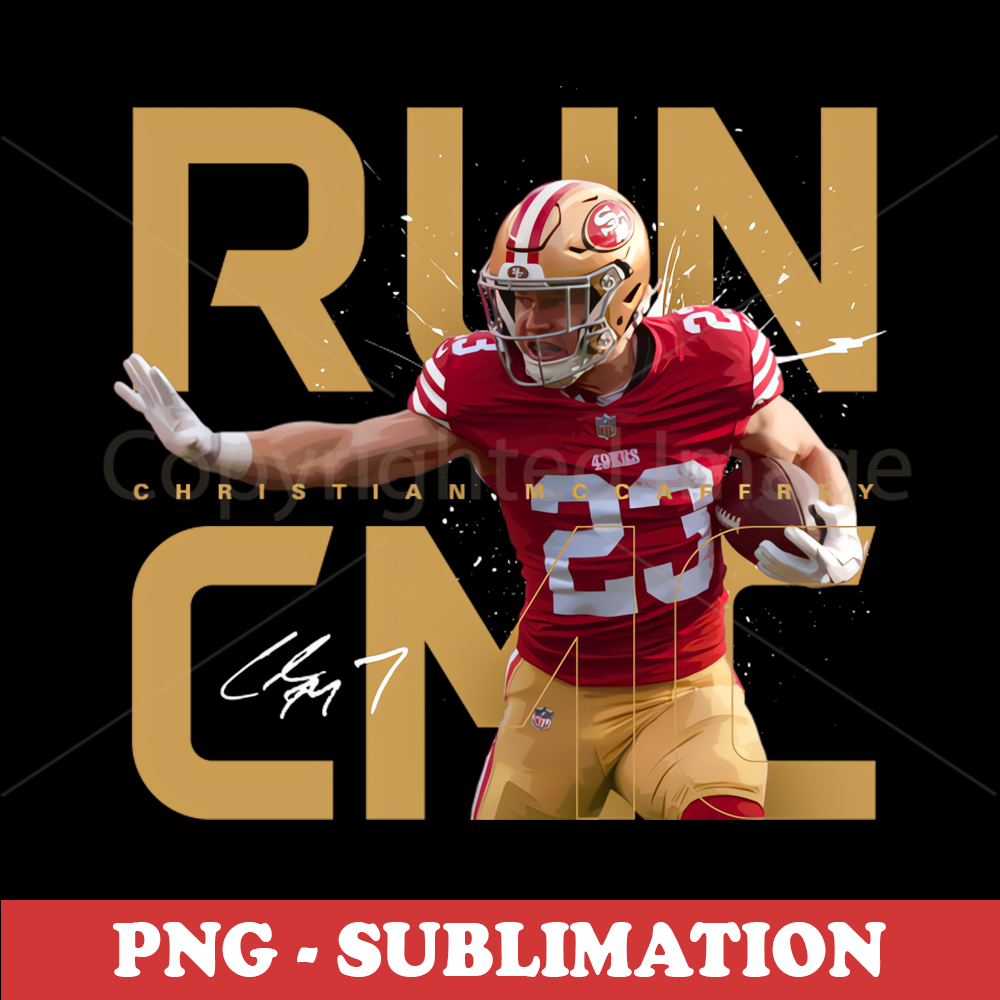 Christian Mccaffrey Run CMC - PNG Transparent Digital Downlo | Inspire ...