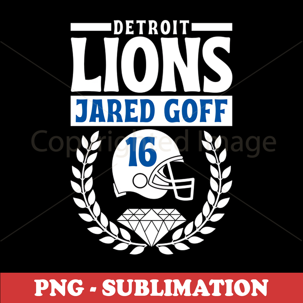 Detroit Lions Jared Goff Helmet - Sublimation Digital Downlo - Inspire ...