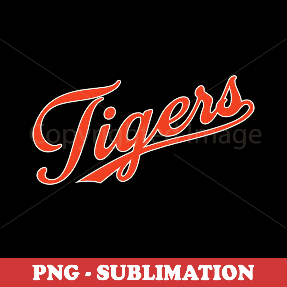 Detroit Tigers Script - PNG Transparent Digital Download - B | Inspire ...