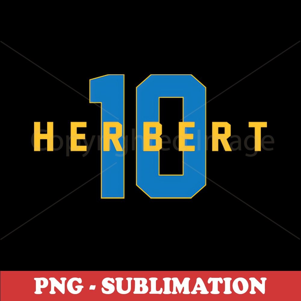 Justin Herbert PNG Transparent Digital Download - Sublimatio | Inspire ...