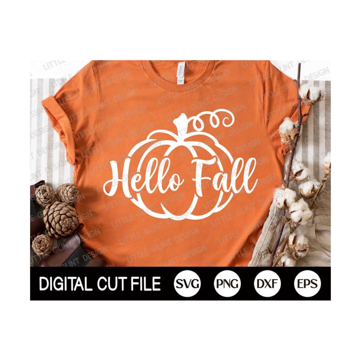 Hello Fall Svg, Halloween Svg, Fall Svg, Thanksgiving Design | Inspire ...
