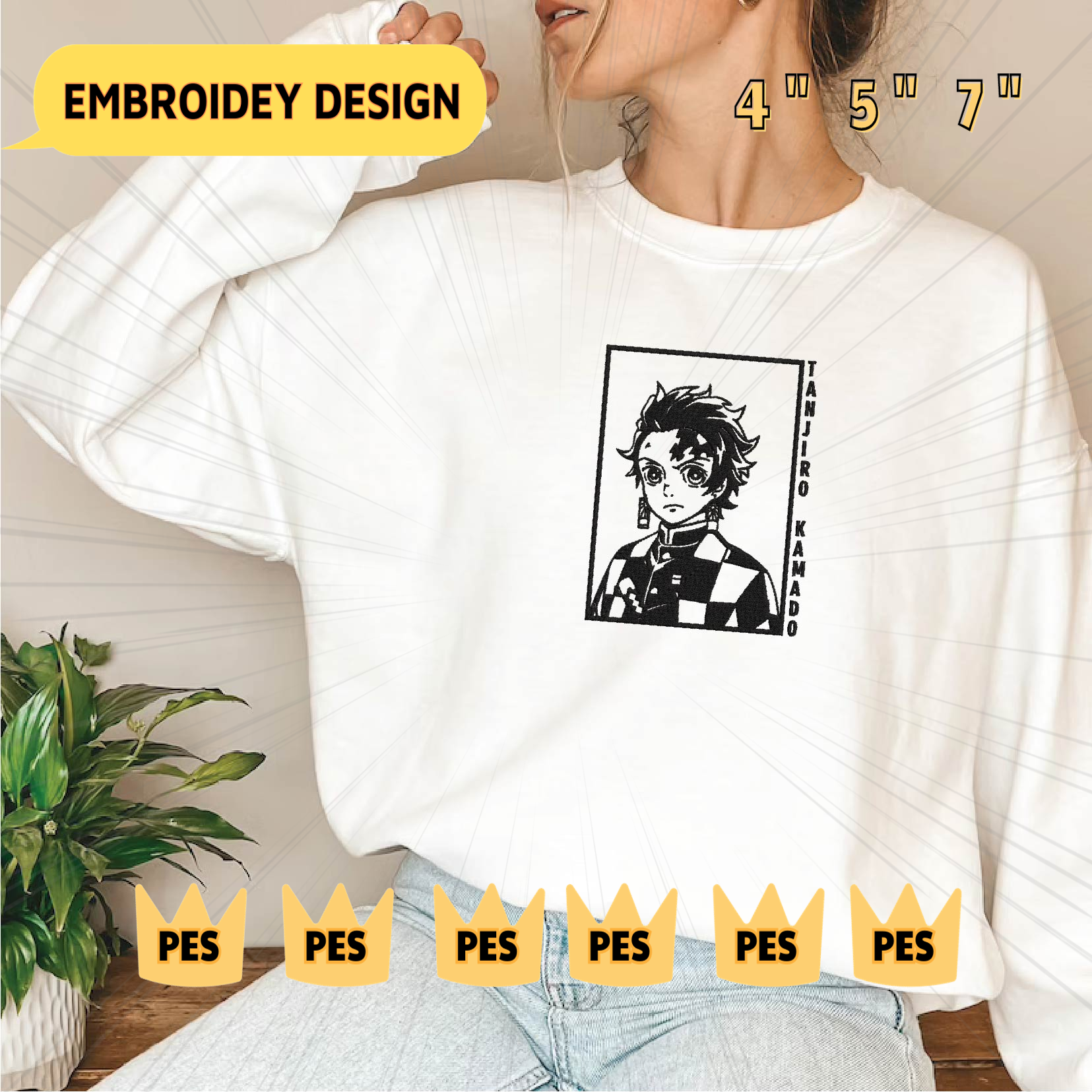 Anime Inspired Embroidery Designs, Anime Character Embroider - Inspire ...