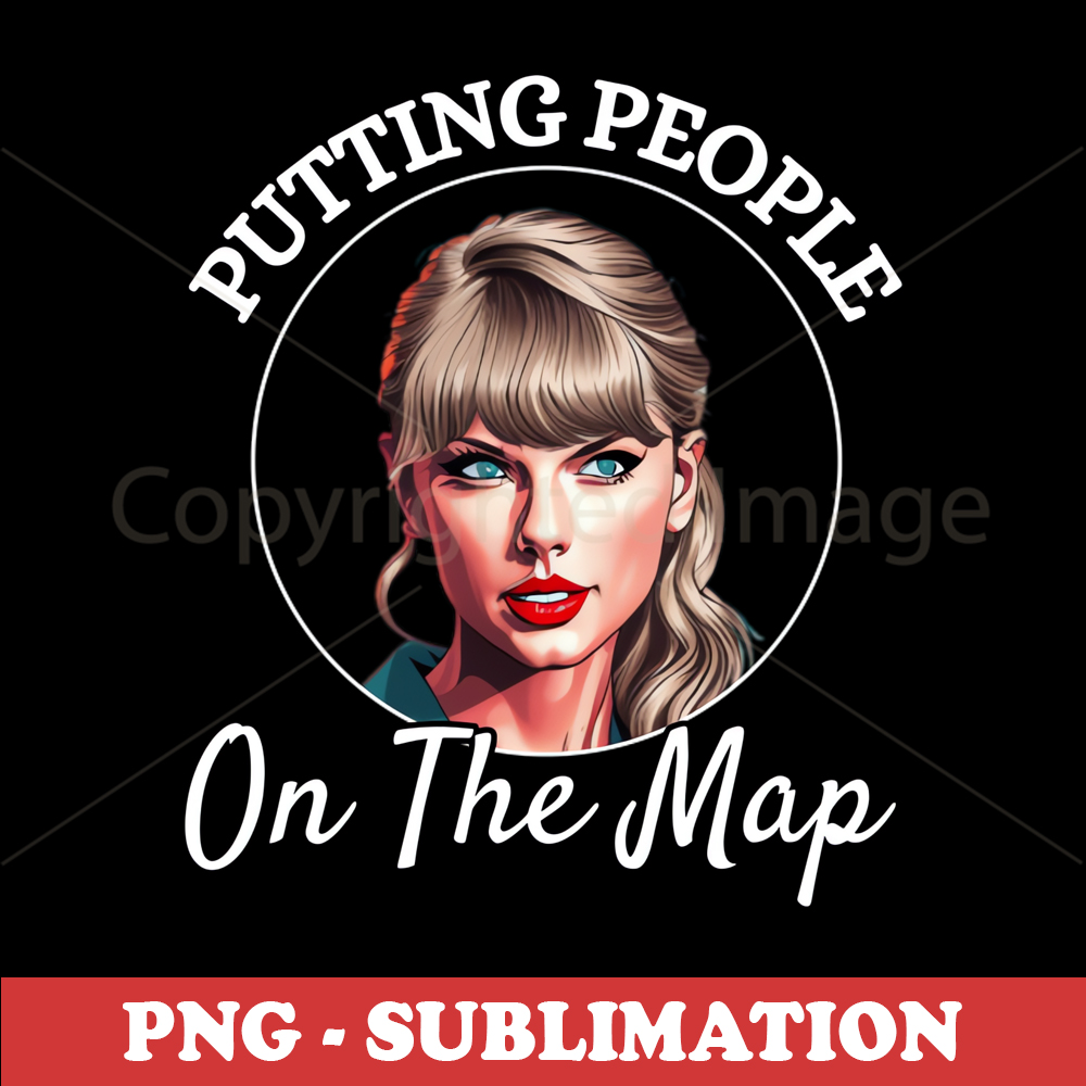 Map Decal - Transparent PNG Sublimation File - Showcase Your | Inspire ...