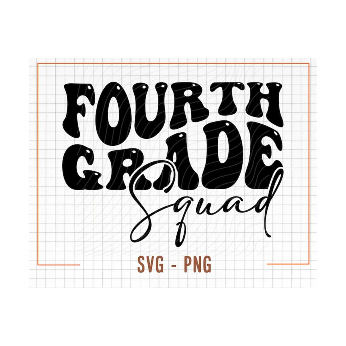 4th Grade Squad svg, 4th Grade svg, Fourth Grade svg, School | Inspire ...