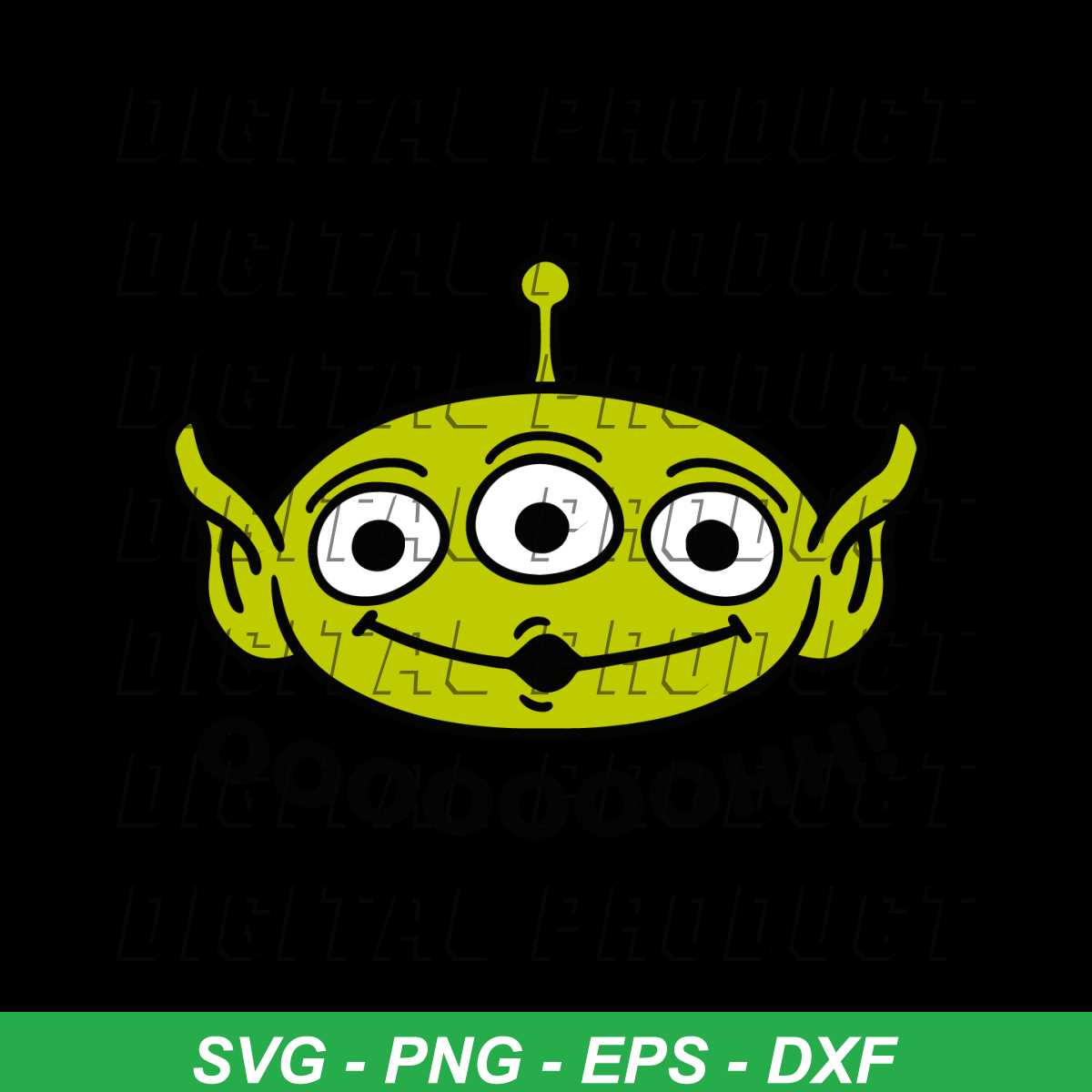 Alien Toy Story SVG png clipart , cut file layered by color | Inspire ...