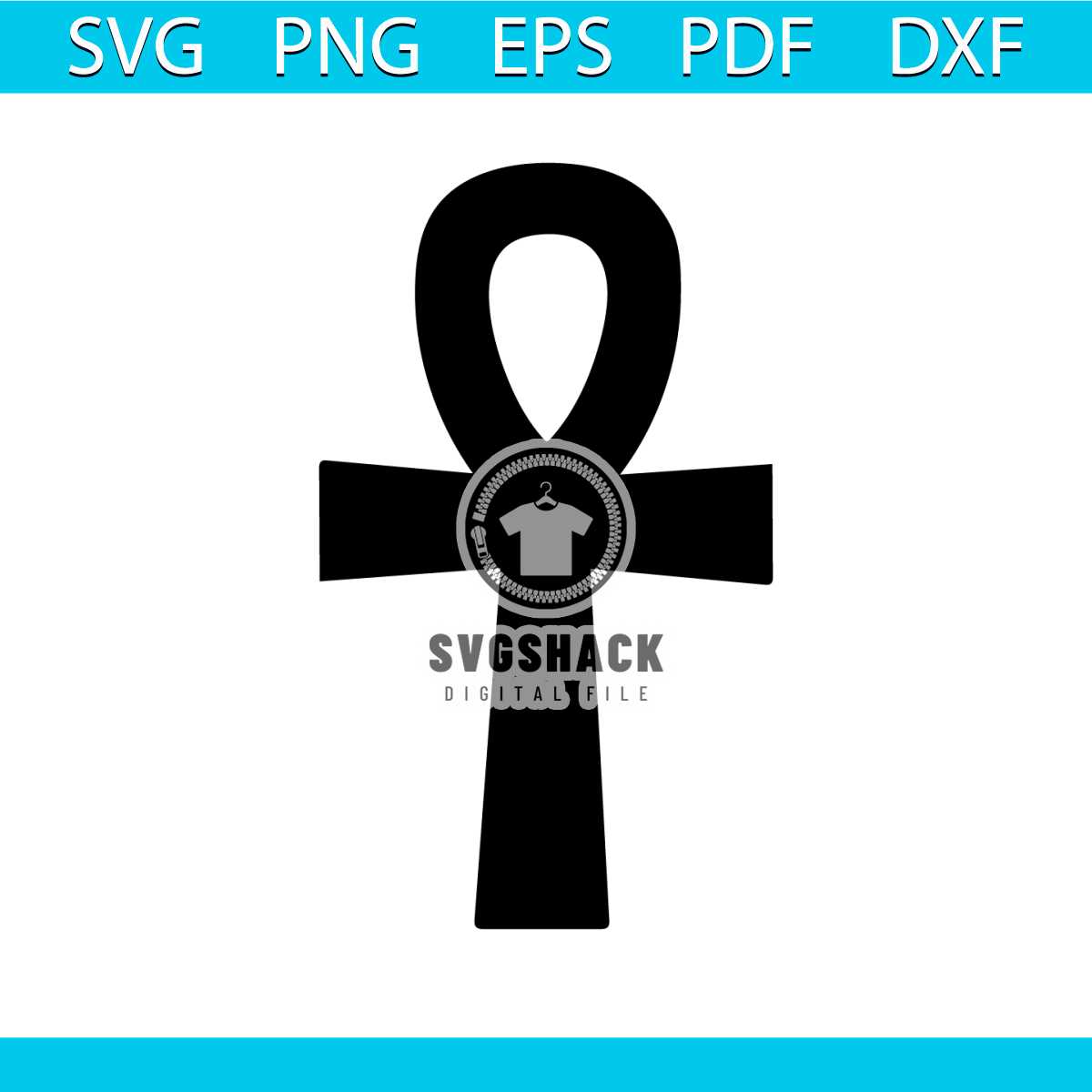 Egyptian Ankh Symbol Svg Vector Cut File For Cricut Silhou Inspire Uplift
