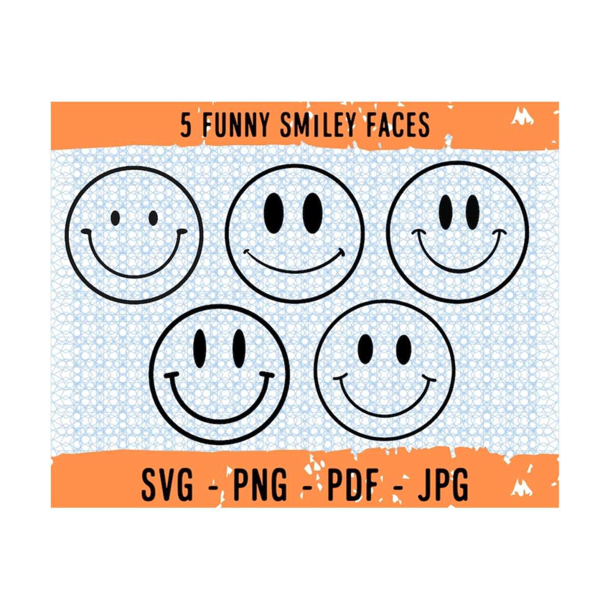 5 Smile Emoji svg, Smile Emoji png, Smile Emoji svg file, Fu | Inspire ...