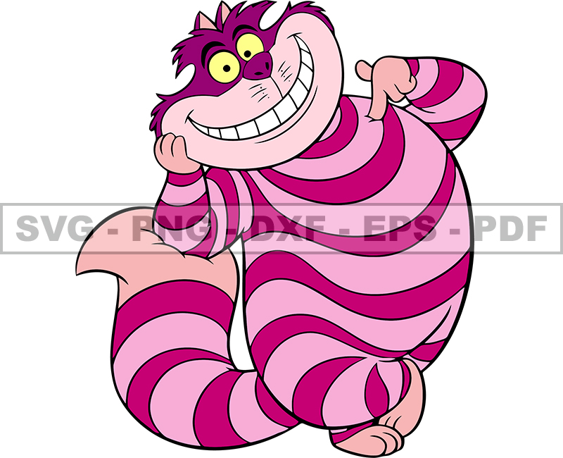 Cheshire Cat Svg, Cat Wonderland, Cartoon Customs SVG, EPS, - Inspire ...